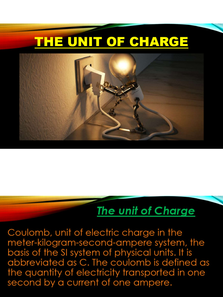 8 the Unit of Charge | PDF