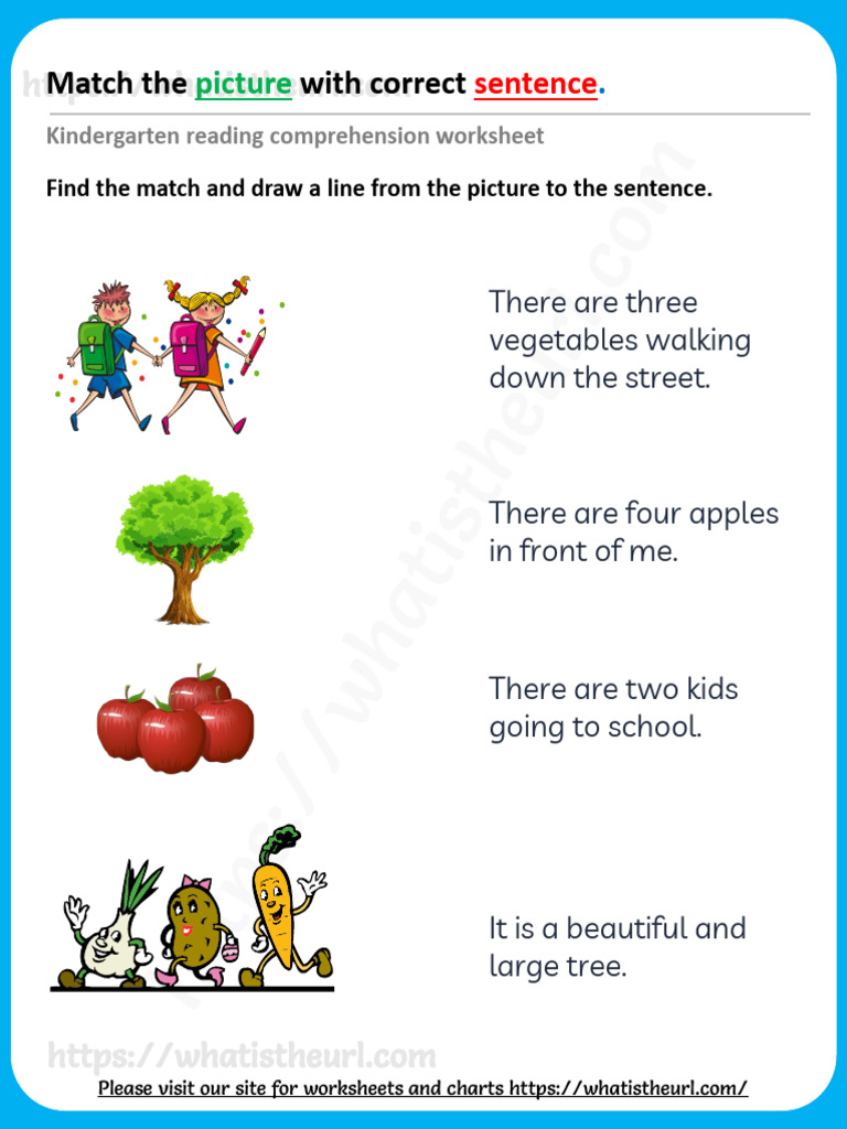 Matching Sentences Worksheets Exercise 1 | PDF