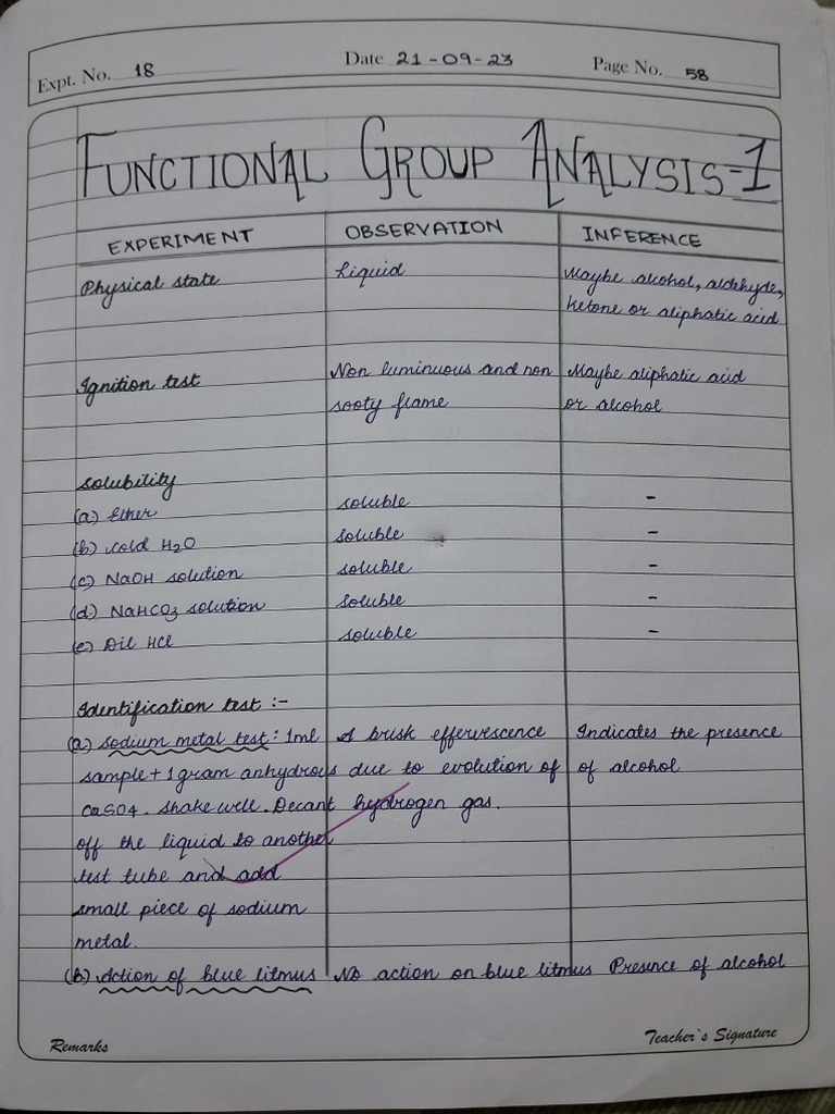 Functional Group Analysis | PDF