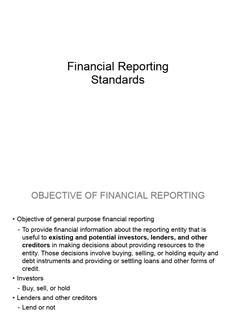 Financial Reporting Standards | PDF | International Financial Reporting ...