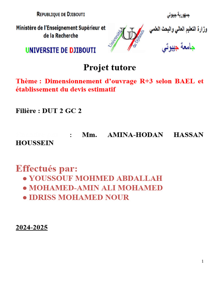 Projet A Imprimer - Docx - 020330 | PDF | Béton | Résistance des matériaux