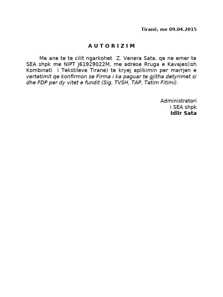 Autorizim | PDF