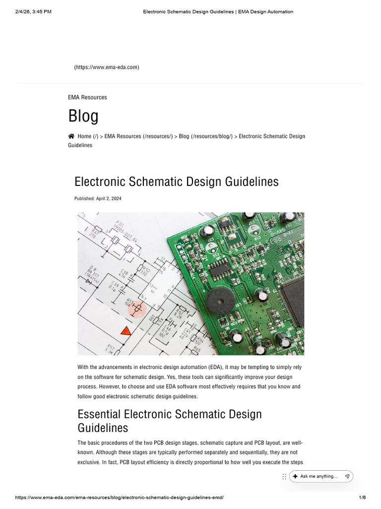 Electronic Schematic Design Guidelines - EMA Design Automation | PDF ...