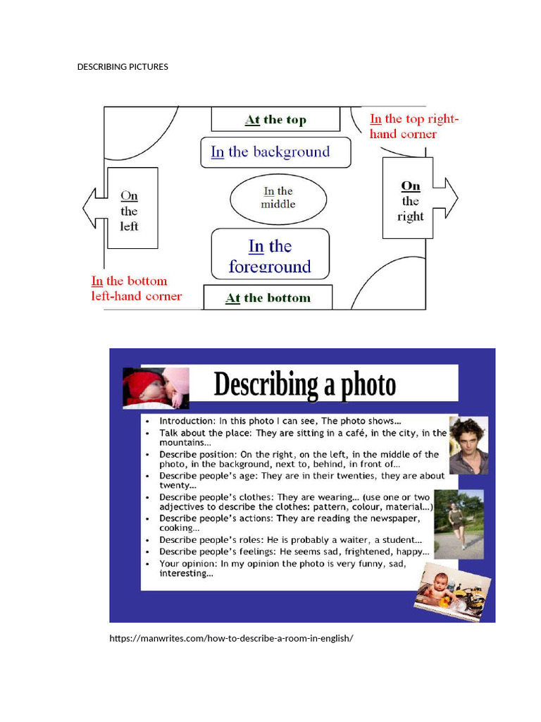 Describing Pictures Model | PDF