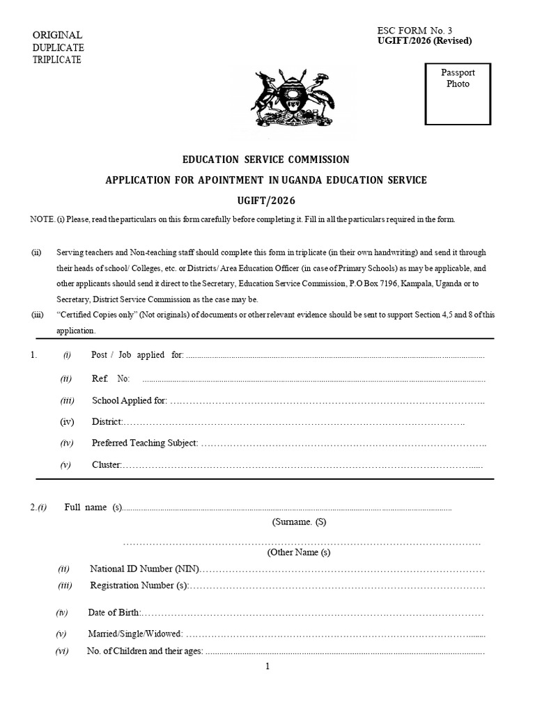 Esc Form No. 3 Ugift 2026.doc Editable | PDF | Justice | Crime & Violence