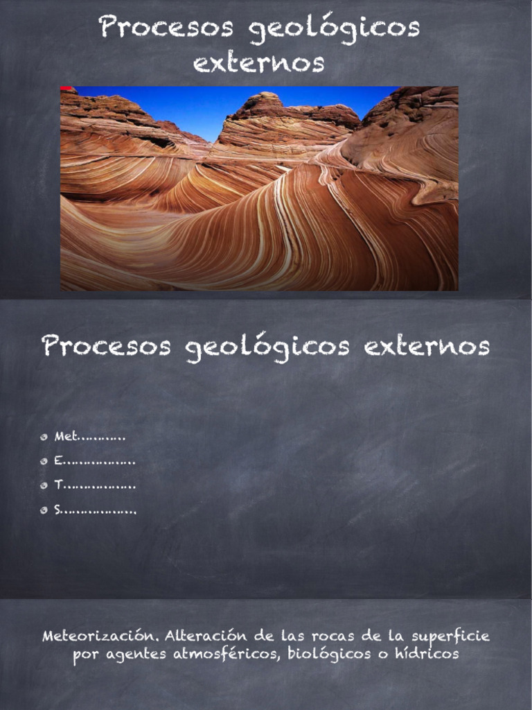 Procesos Geológicos Externos | PDF | Roca clástica | Roca (geología)