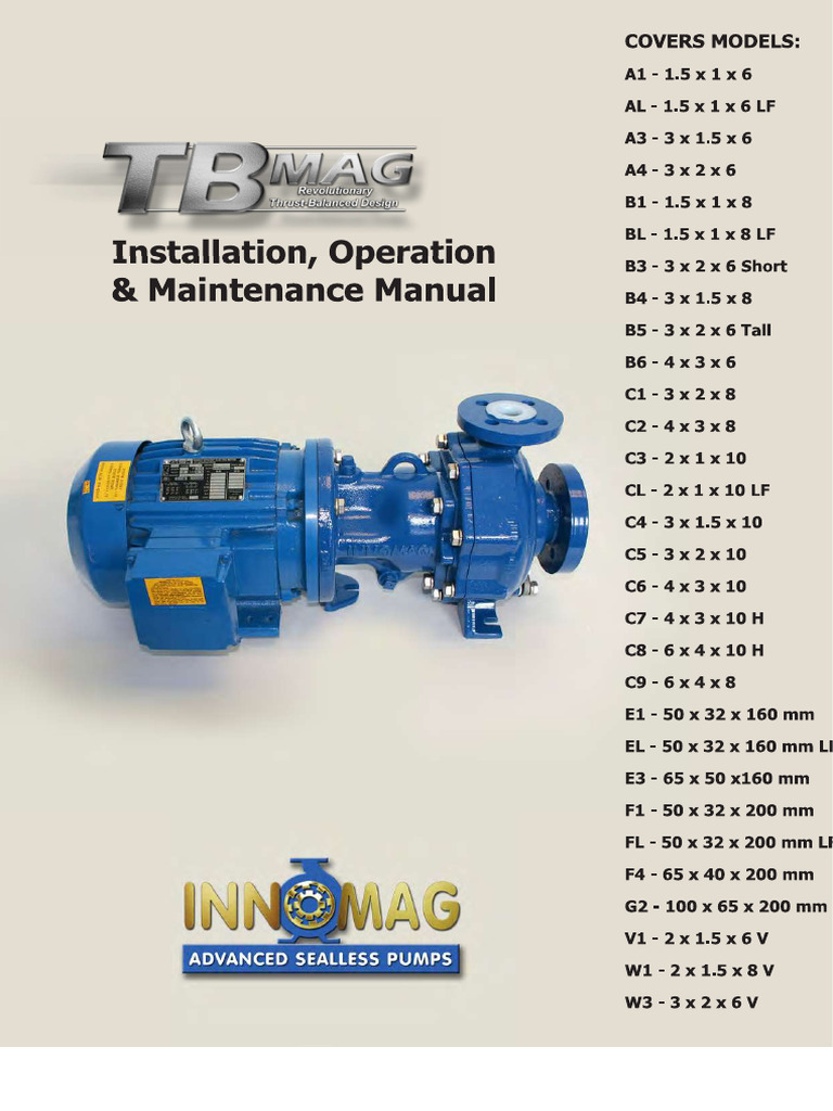 Manual Bomba Innomag | PDF
