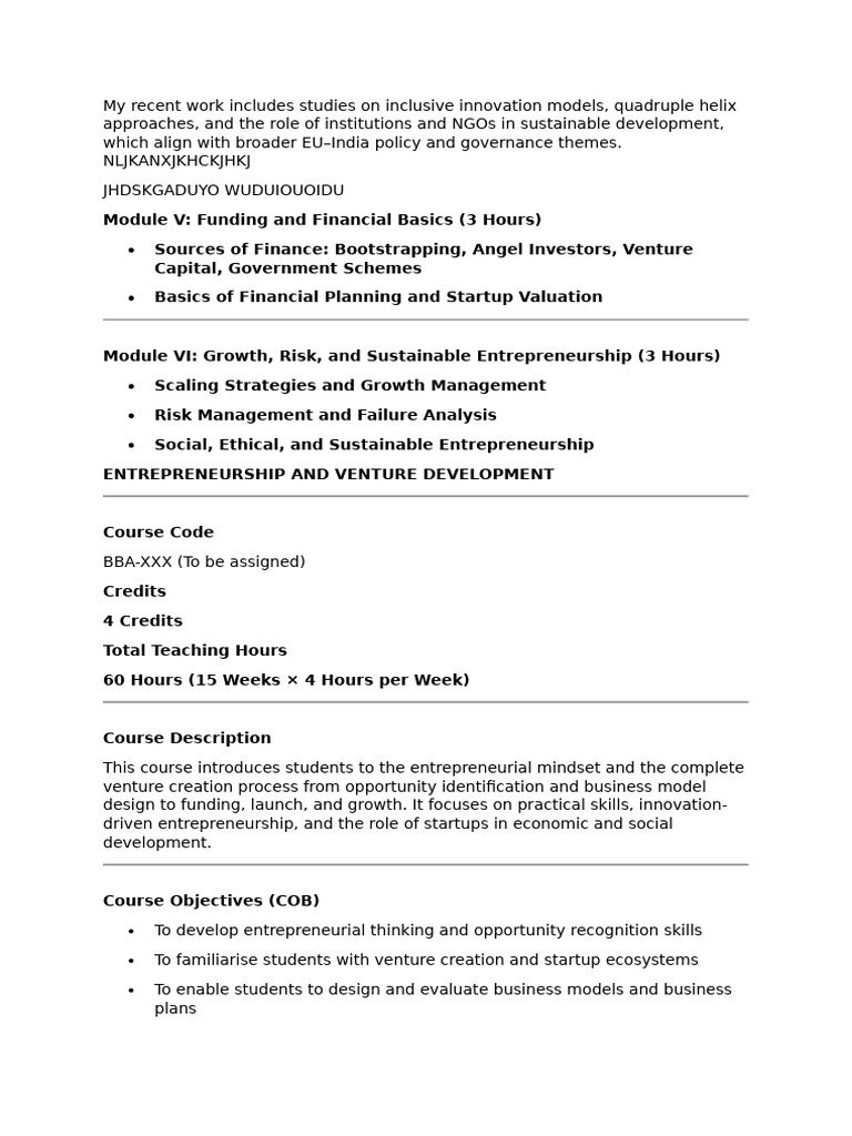 NOTE | PDF | Entrepreneurship | Startup Company
