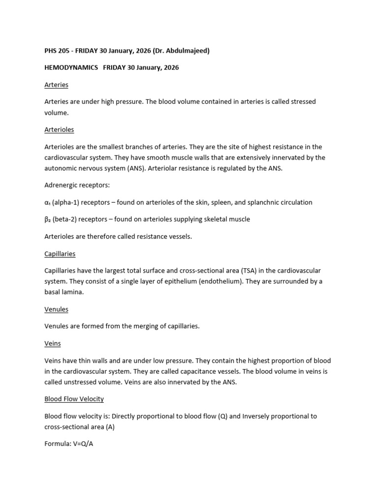 Hemodynamics - Cardiac Conducting System | PDF | Hemodynamics | Action ...