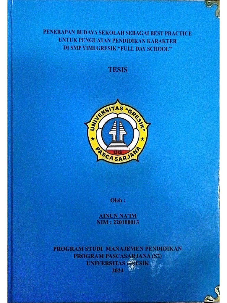 Contoh Tesis Kualitatif | PDF