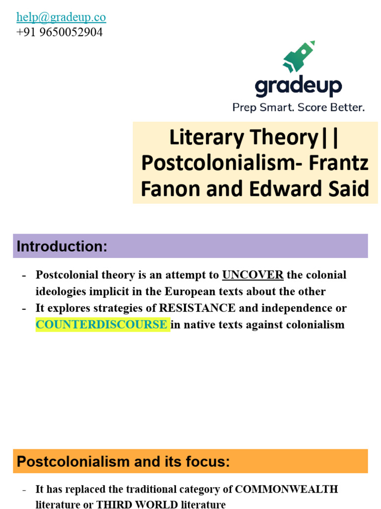 v2 Postcolonialism 3 00 Pm Frantz Fanon and Edward Said 82 | PDF ...