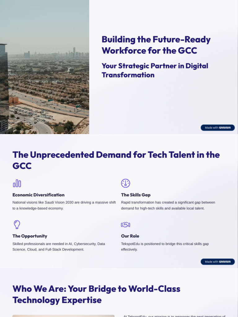 Building The Future Ready Workforce For The GCC | PDF | Cloud Computing ...
