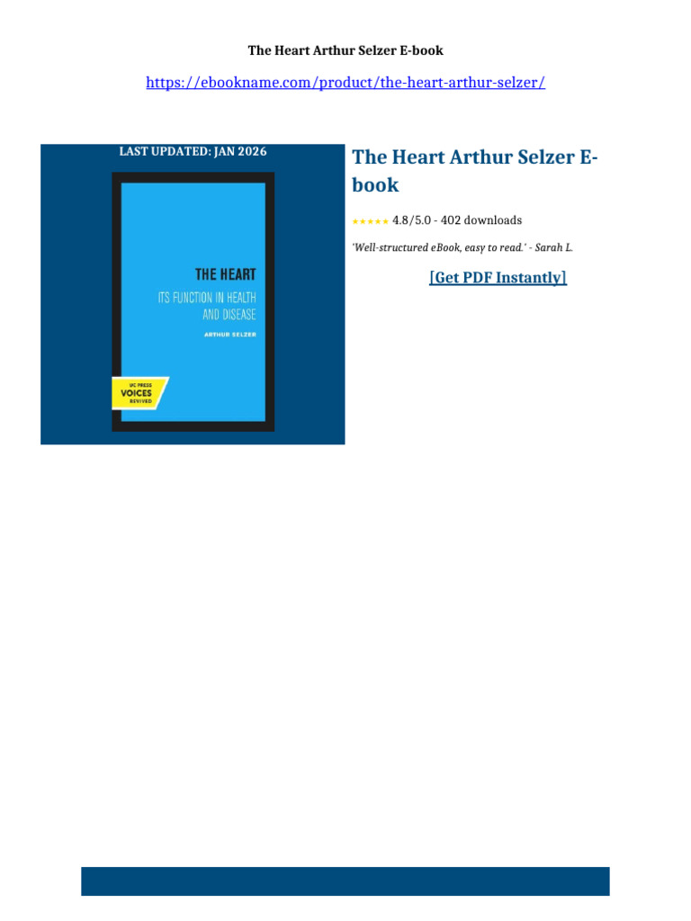 The Heart Arthur Selzer ebook testbank solutions high resolution pdf ...