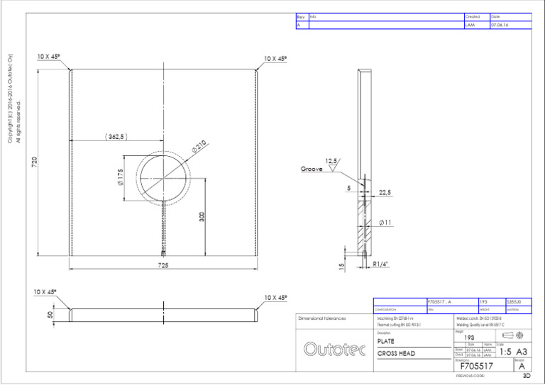 F705517 RA Manufacturing Drawing | PDF | Mechanical Engineering ...