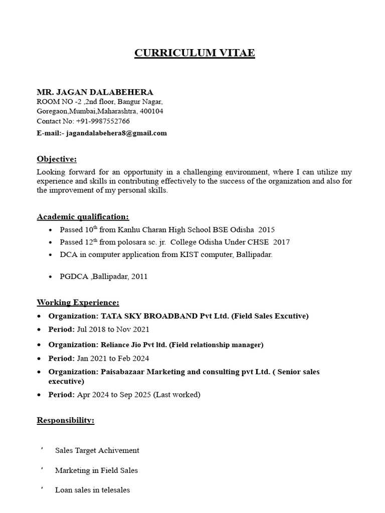 JAGAN Cv (New) Copy | PDF