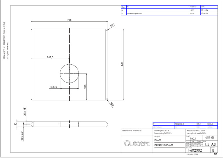 F602082 RB Manufacturing Drawing | PDF | Mechanical Engineering ...