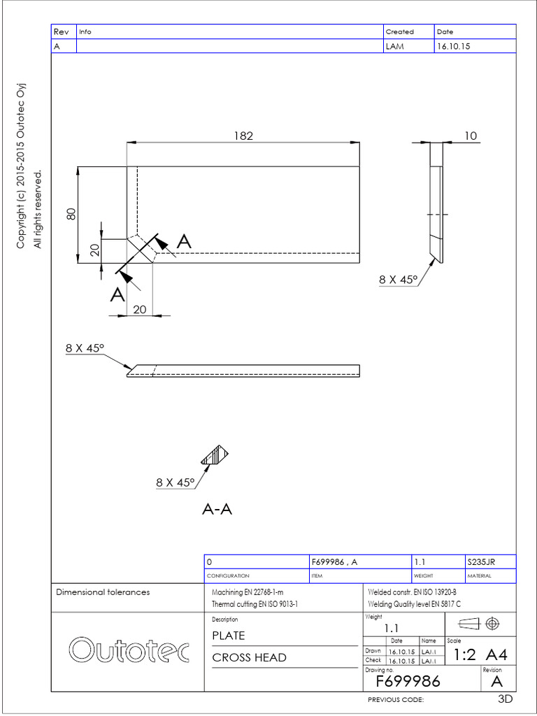 F699986 RA Manufacturing Drawing | PDF | Secondary Sector Of The ...
