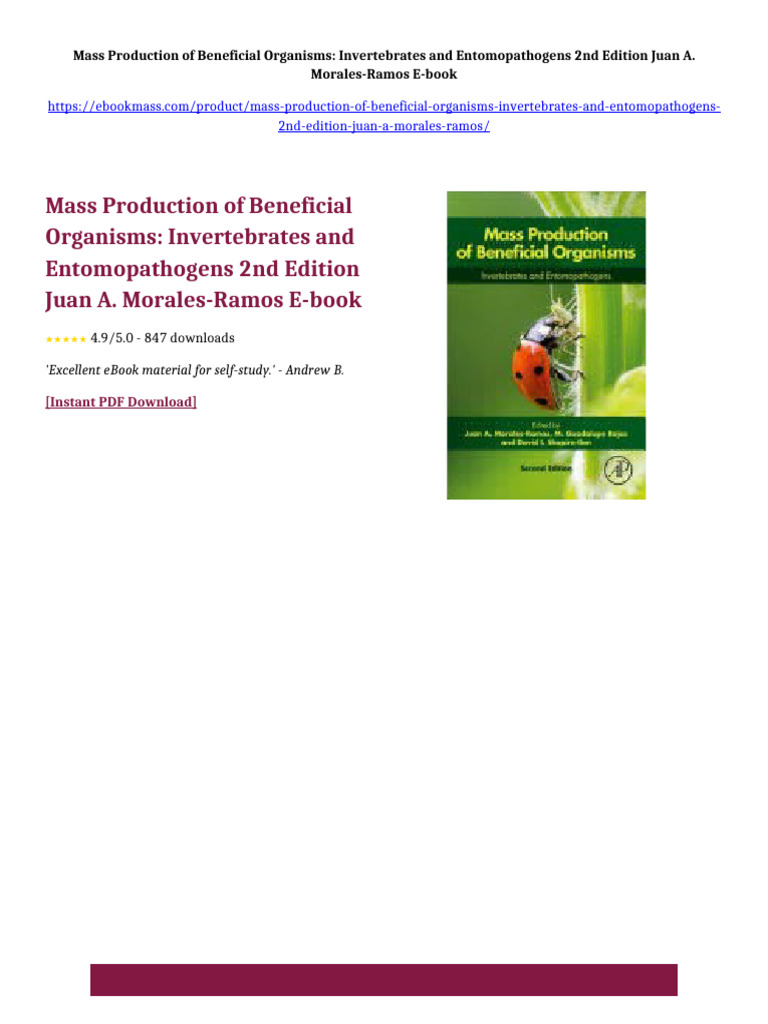 Mass Production of Beneficial Organisms: Invertebrates and ...