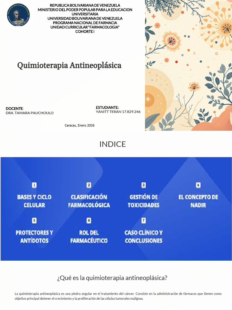 Quimioterapia Antineoplasica Enero | PDF | Quimioterapia | Cáncer