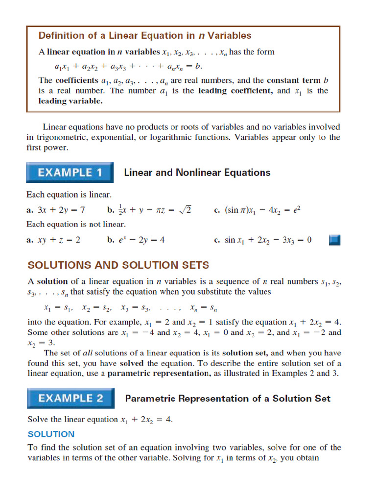 1 For January 29 Linearalgebra | PDF