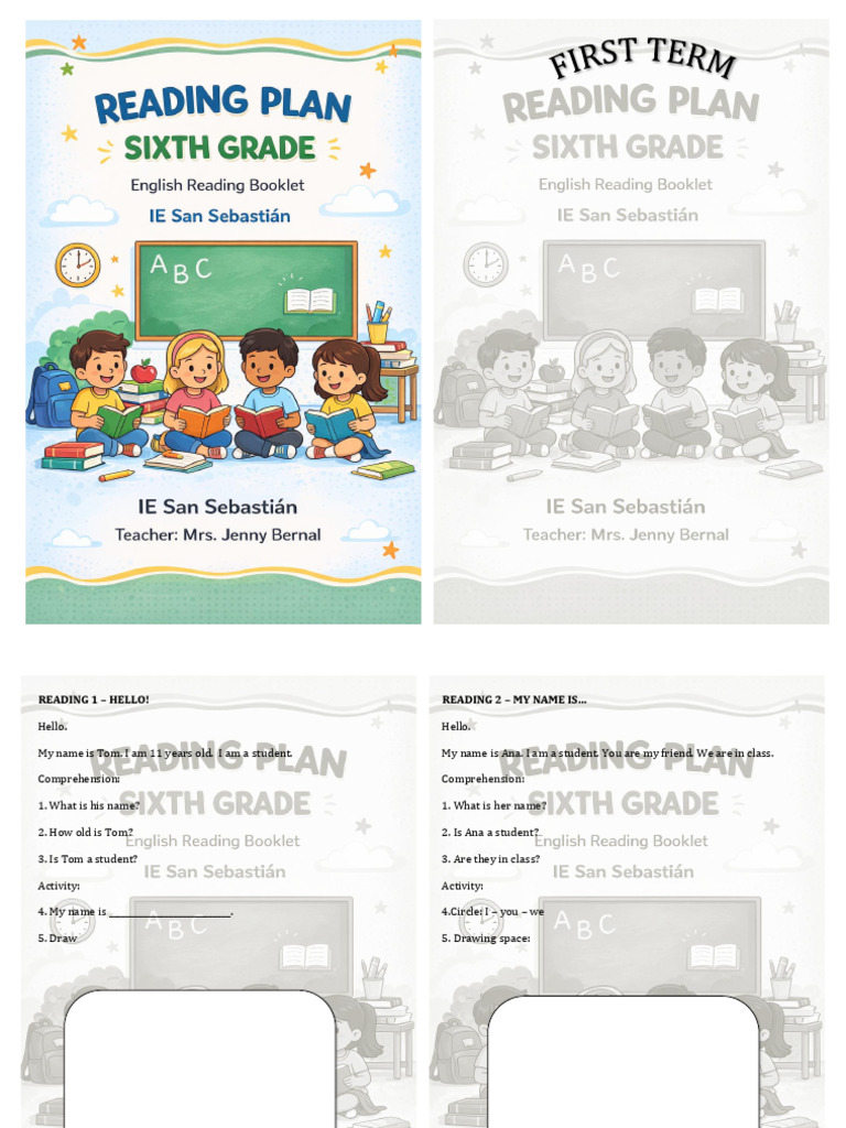 Reading Plan Sixth Grade 2026 | PDF