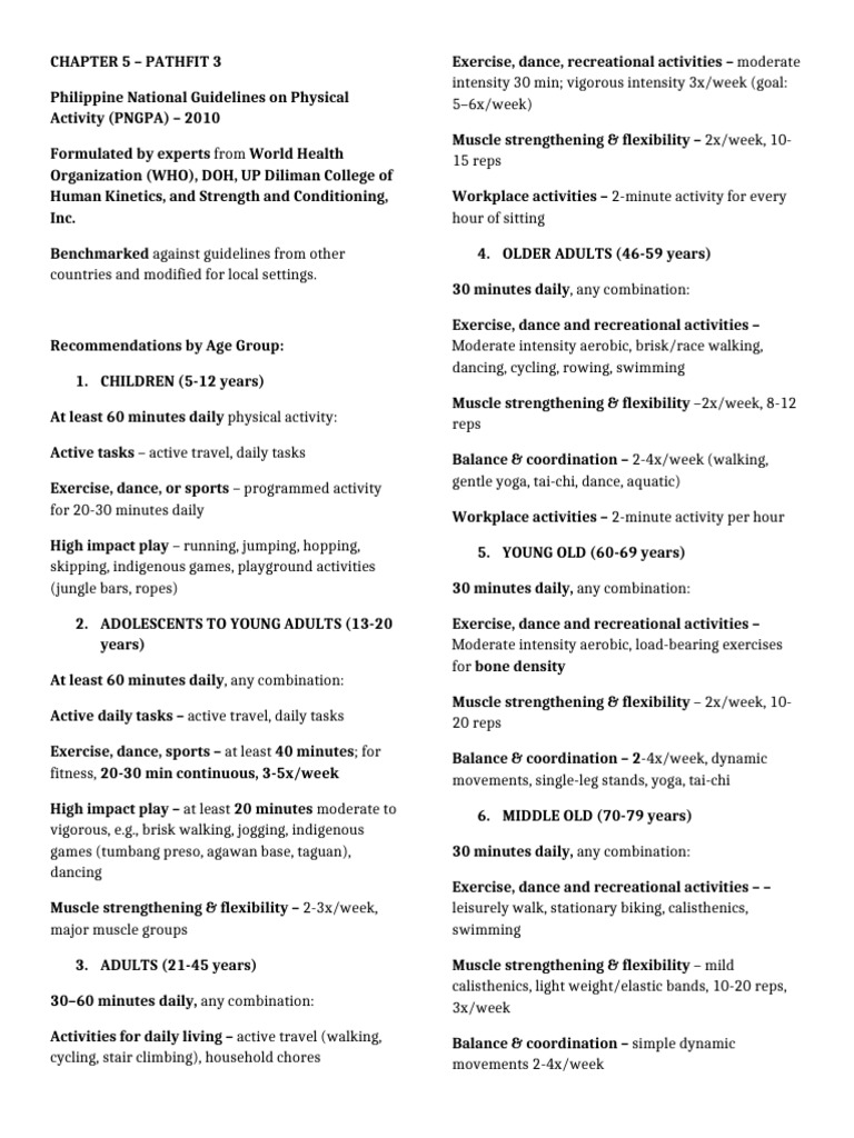 Pathfit Reviewer | PDF | Aerobic Exercise | Physical Exercise