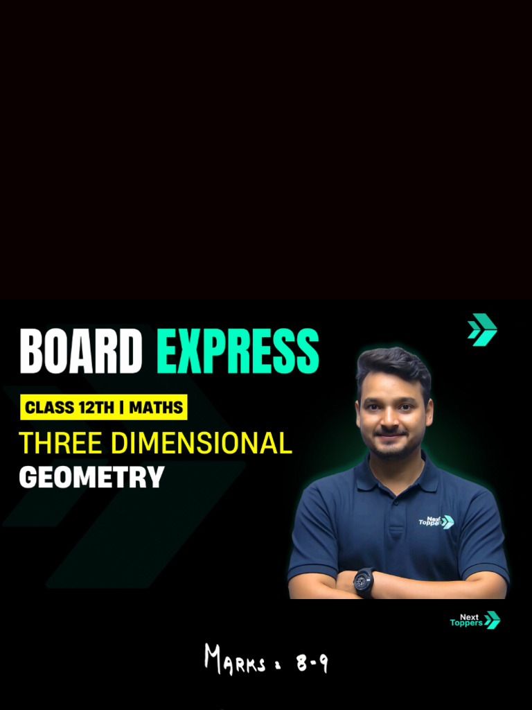 Three - Dimensional Geometry | PDF