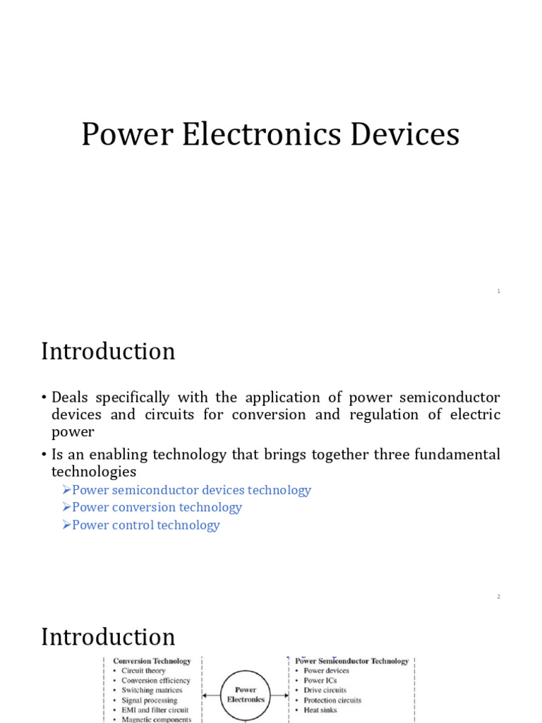Lecture 1 Power Electronics Device | PDF | Power Electronics | Power ...