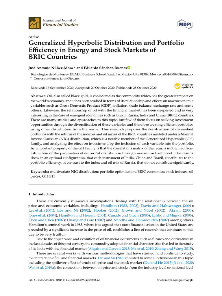 Generalized Hyperbolic Distribution | PDF | Normal Distribution | Variance