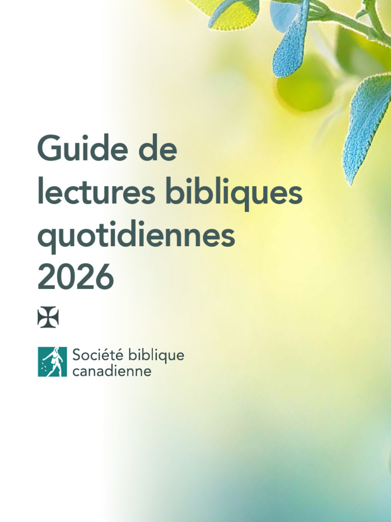 Guide de Lecture Biblique 2026 - 260103 - 041550 | PDF | Bible ...