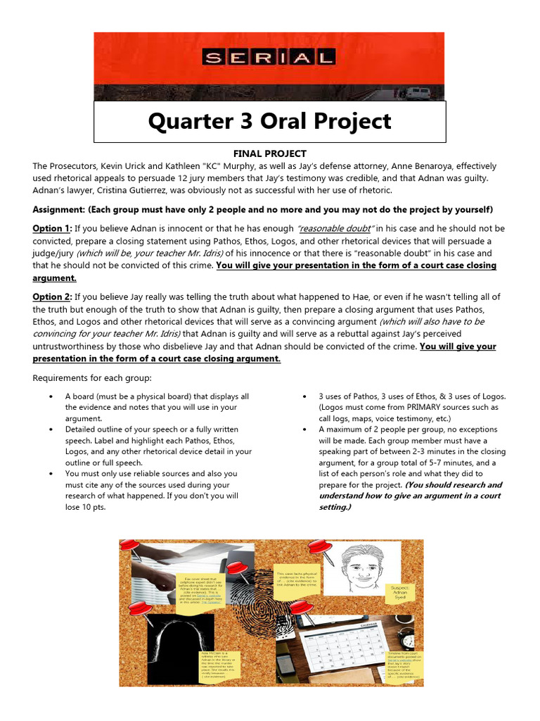 3rd Quarter Oral Project | PDF | Witness | Trials