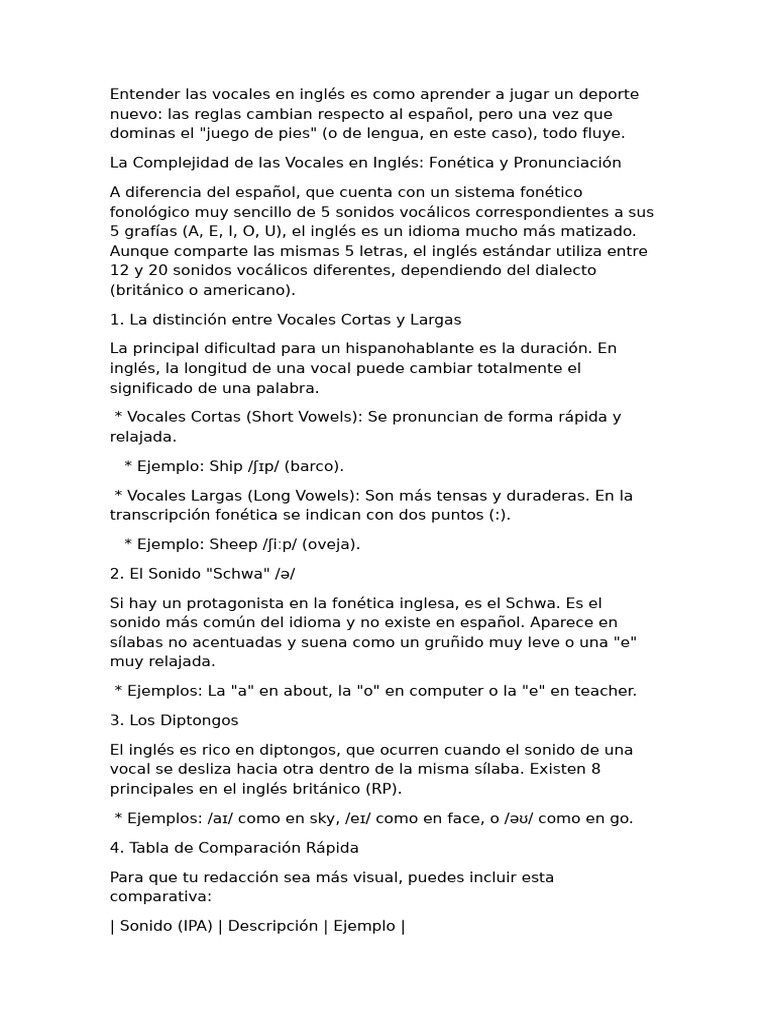 Fonetica de Vocales | PDF