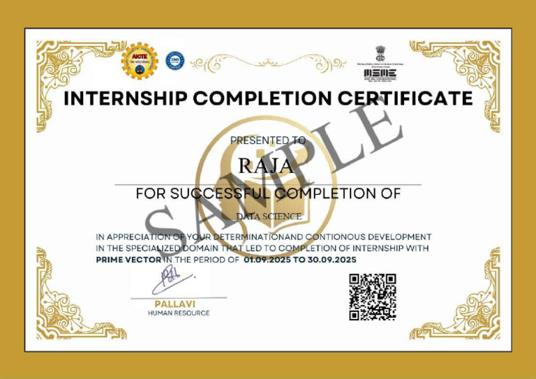 Sample Internship Completion Certificate-1 | PDF