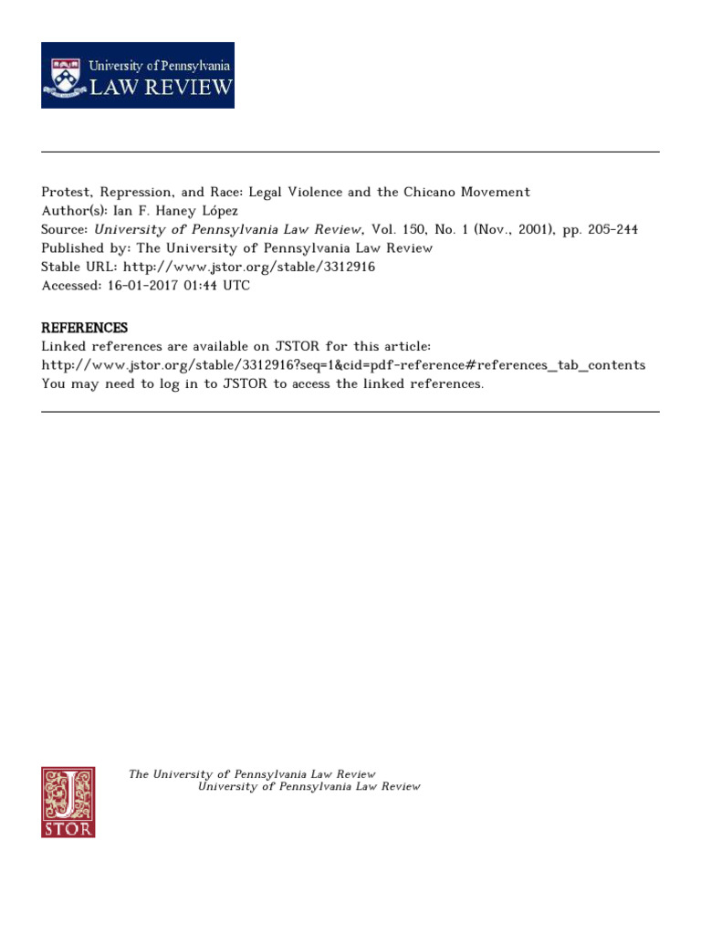 Protest, Repression, And Race - Legal Violence and the Chicano Movement ...