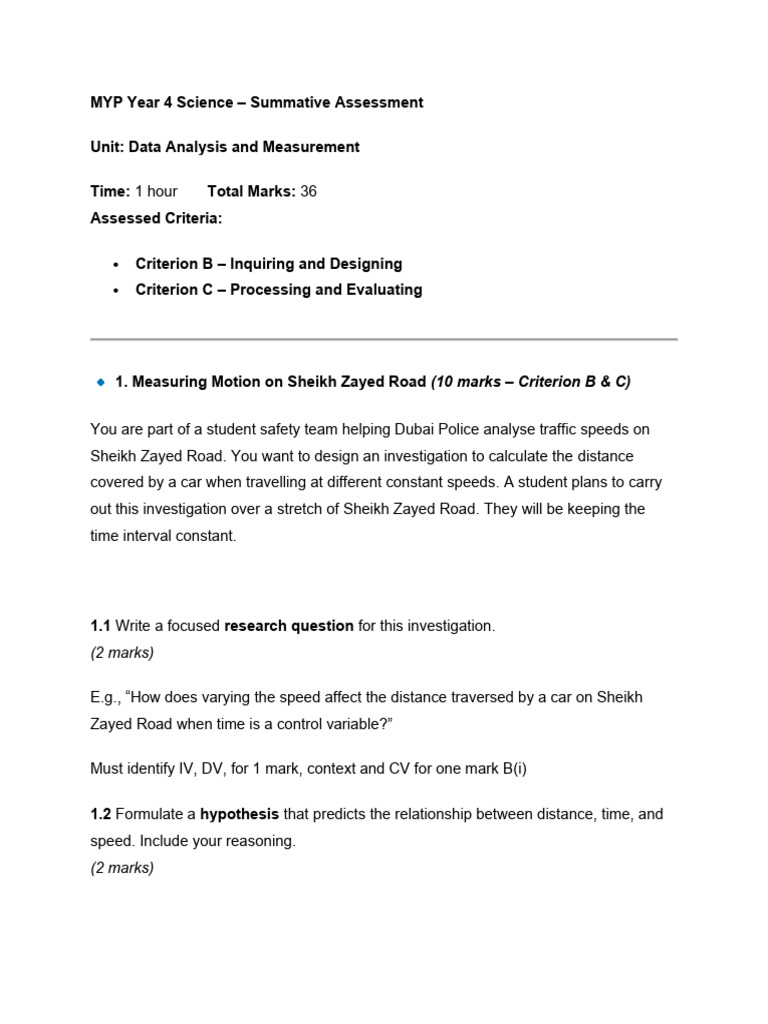 2nd Draft Unit 1 Summative Assessment (1) | PDF