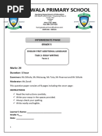 Grade 5 English Home Language ATP 2025 | PDF | Reading Comprehension ...