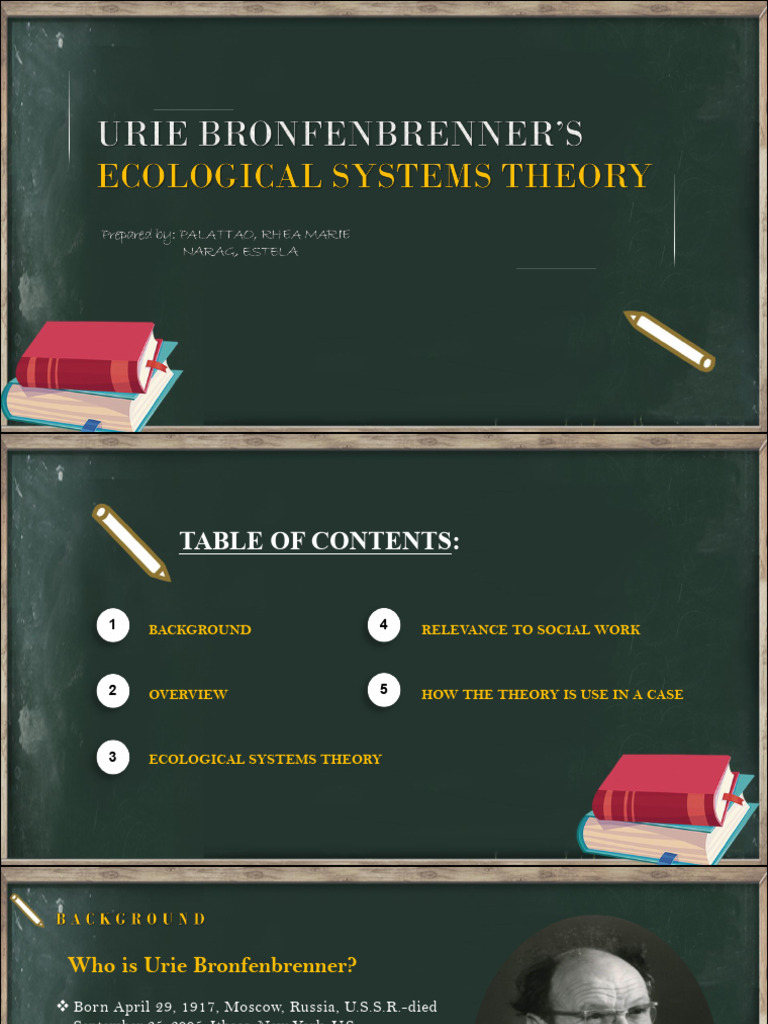 Bronfenbrenners Ecological Systems Theory | PDF | Social Work | Well Being