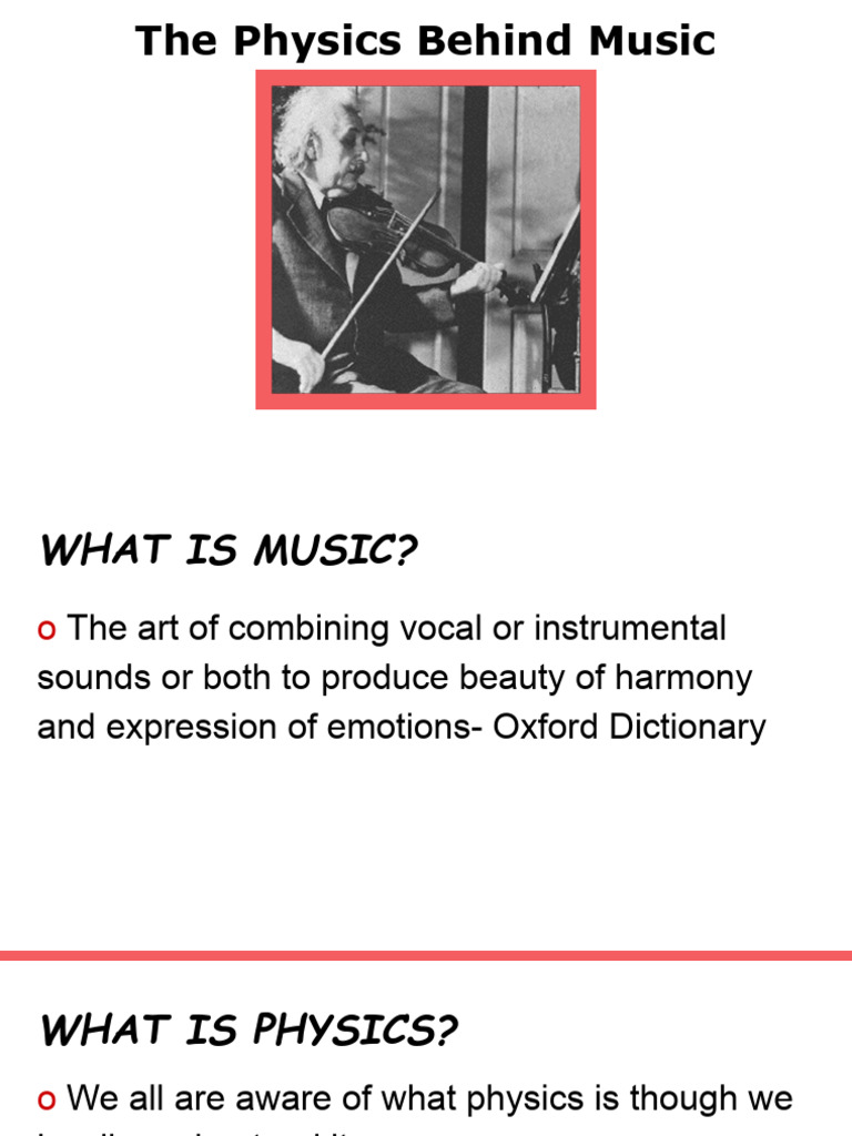 The Physics Behind Music | PDF | Sound | Waves