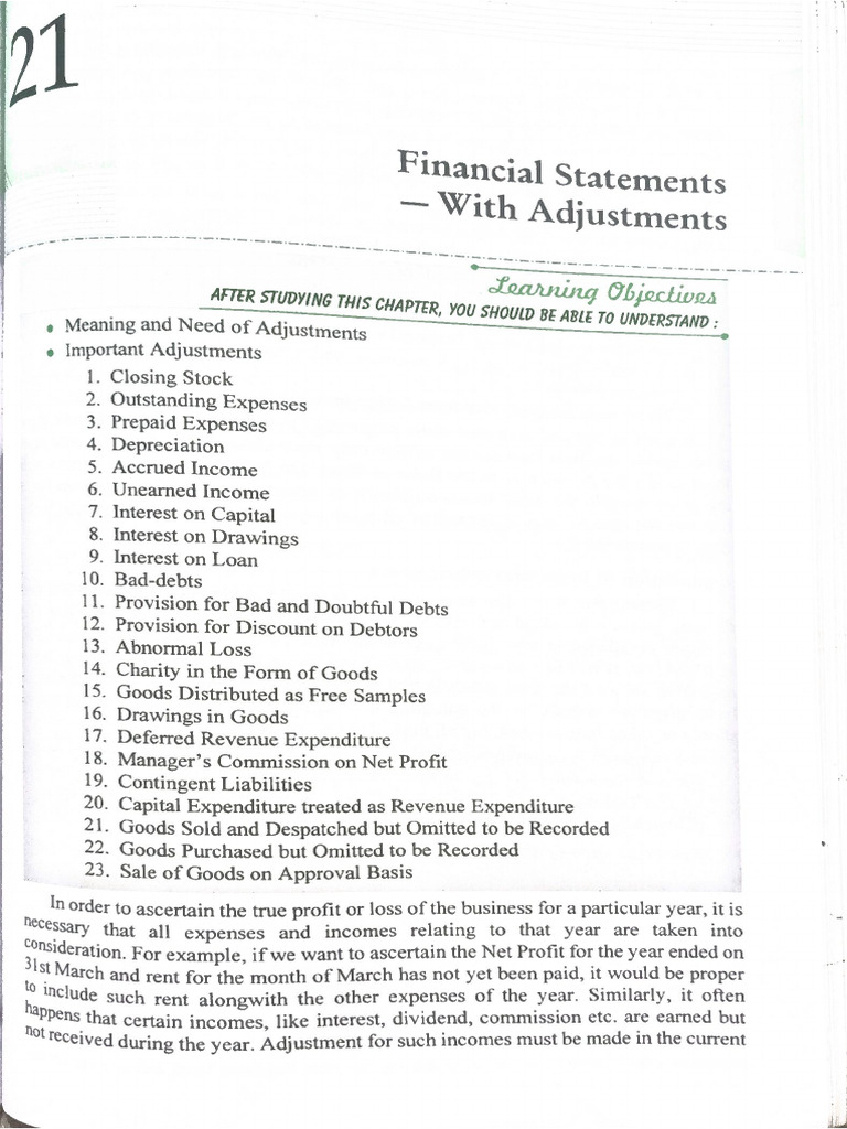 Financial Statements - With Adjustments (D.K. GOEL ACCOUNTS) | PDF