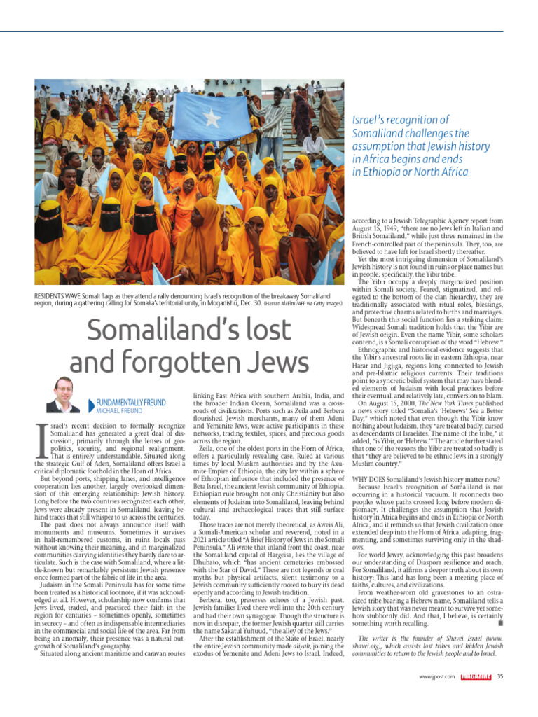 Somaliland's Lost and Forgotten Jews | PDF | Somalia | Jews
