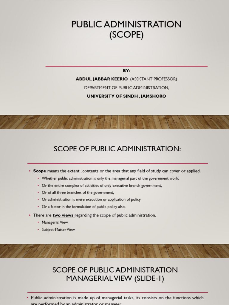 Scope of Public Administration | PDF | Government | Economies