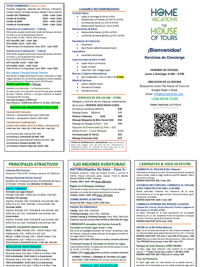 Tour Flyer Esp 2026 | PDF