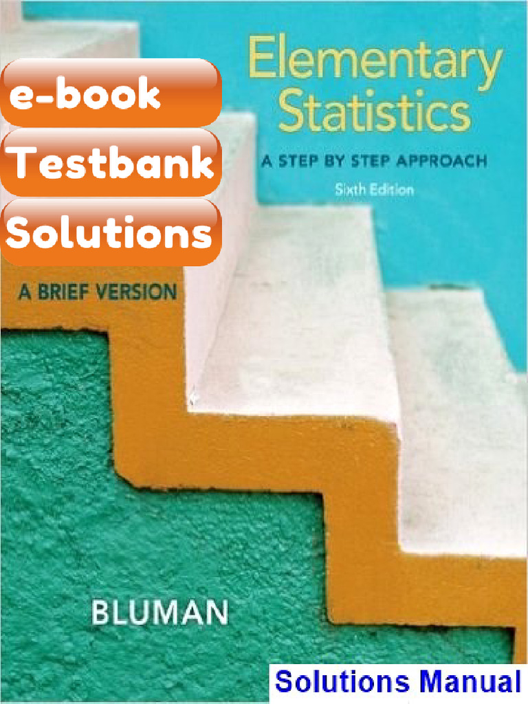 Testbank Elementary Statistics a Brief 6th Edition Bluman | PDF ...