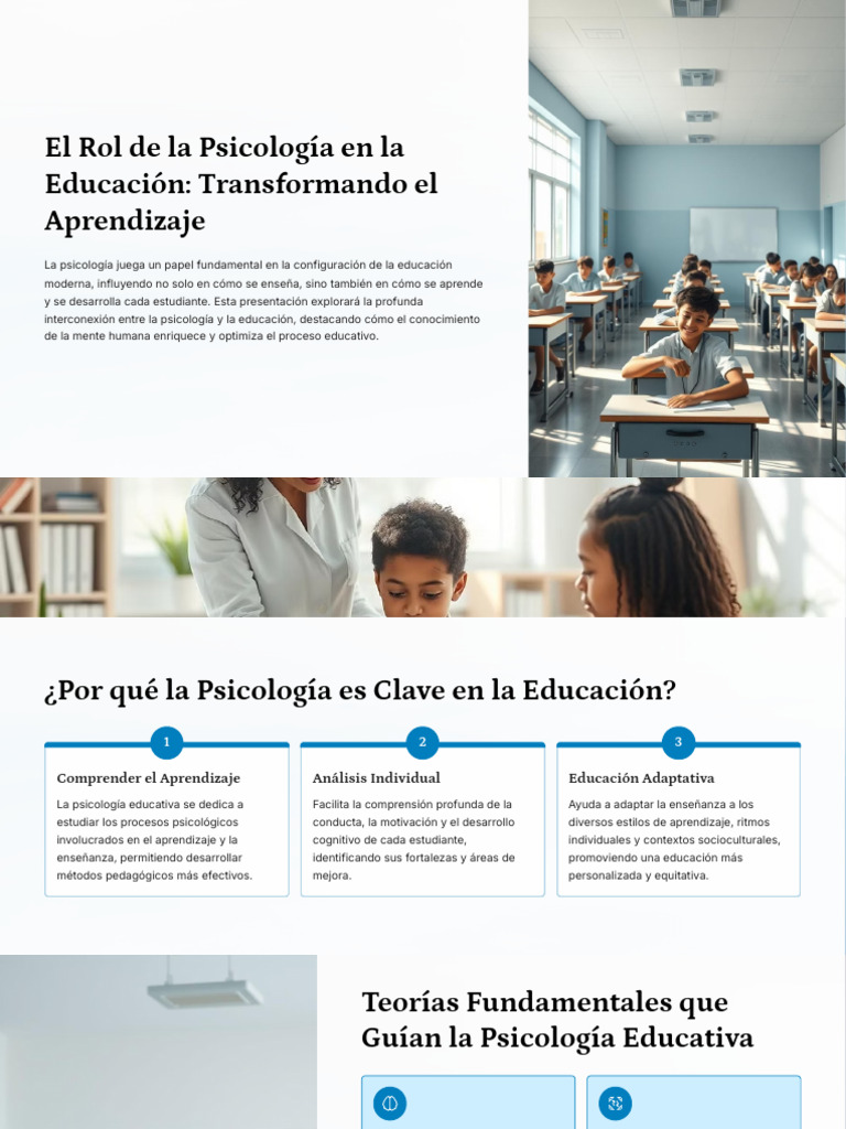 SEMANA 1 El Rol de La Psicologia en La Educacion | PDF | Sicología ...