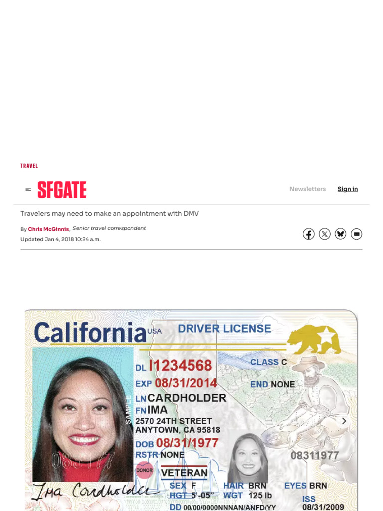 California Driver's License | PDF | Department Of Motor Vehicles ...