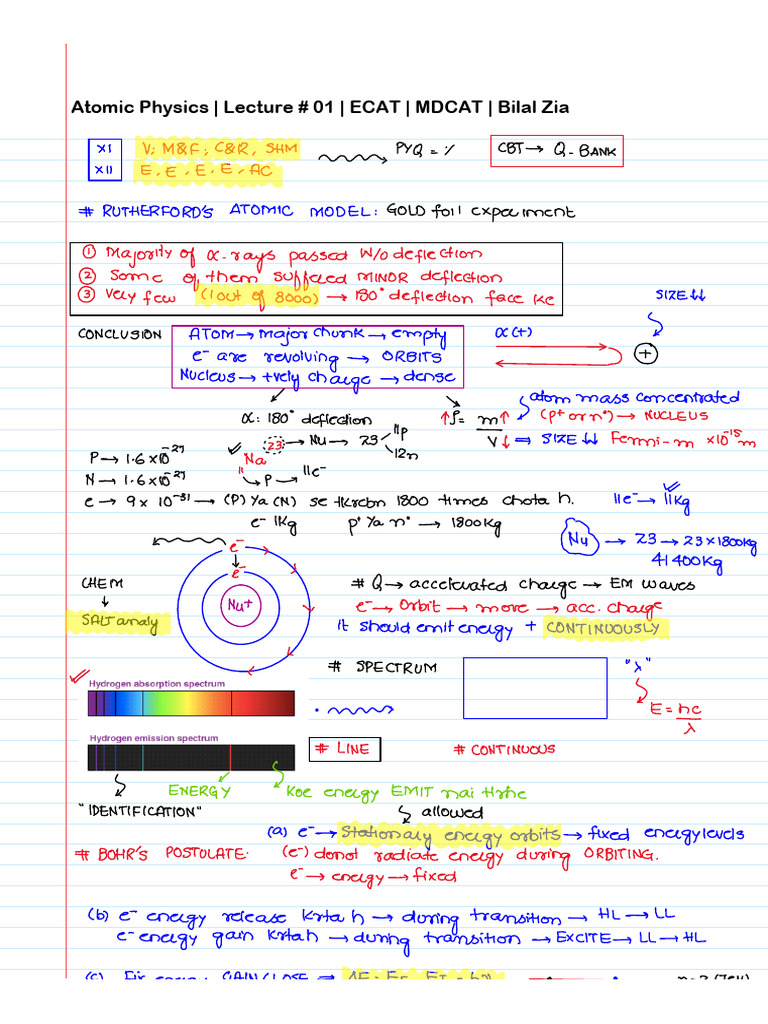 Atomic Physics 01 | PDF