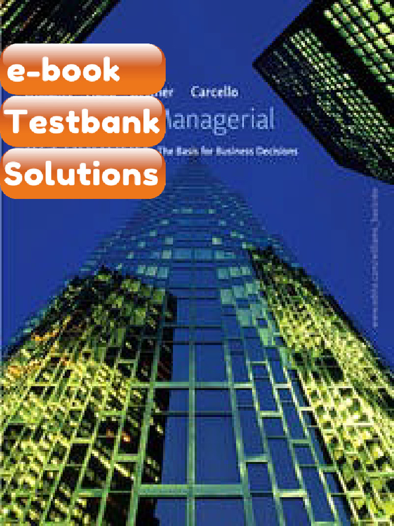Testbank Financial Managerial Accounting 16th Sixteenth Edition by Jan ...