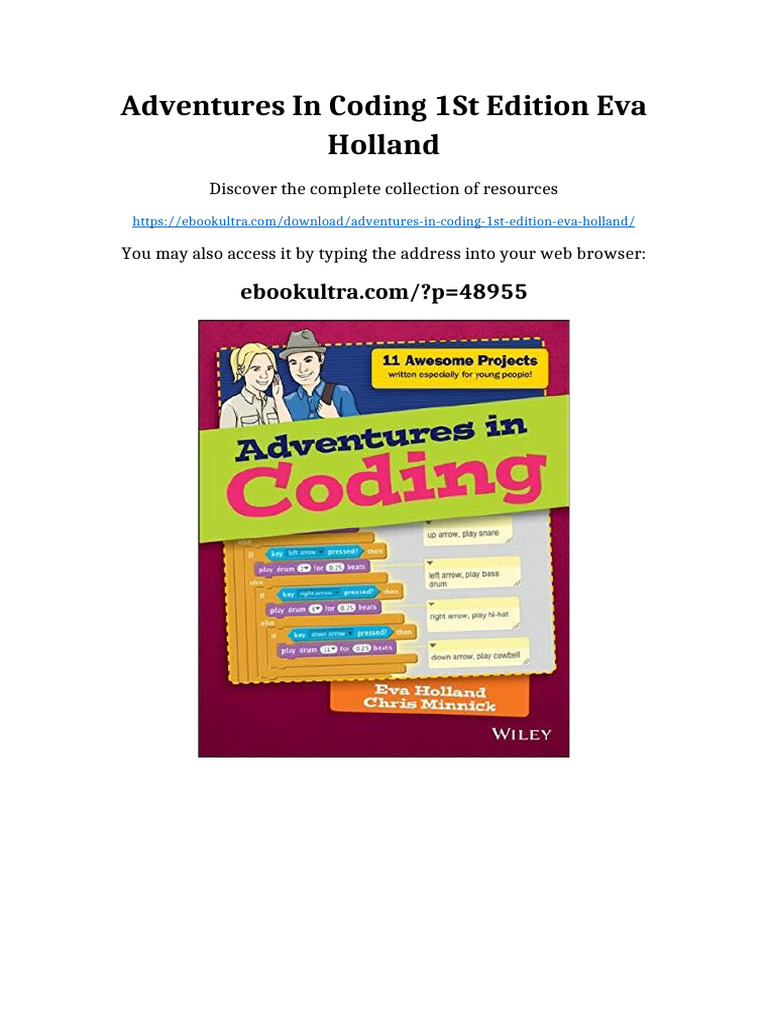 Adventures in Coding 1St Edition Eva Holland: Discover The Complete ...
