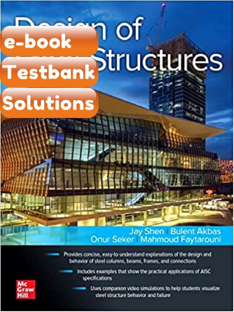Testbank Design of Steel Structures by J Jay Shen Bulent Akbas Onur ...