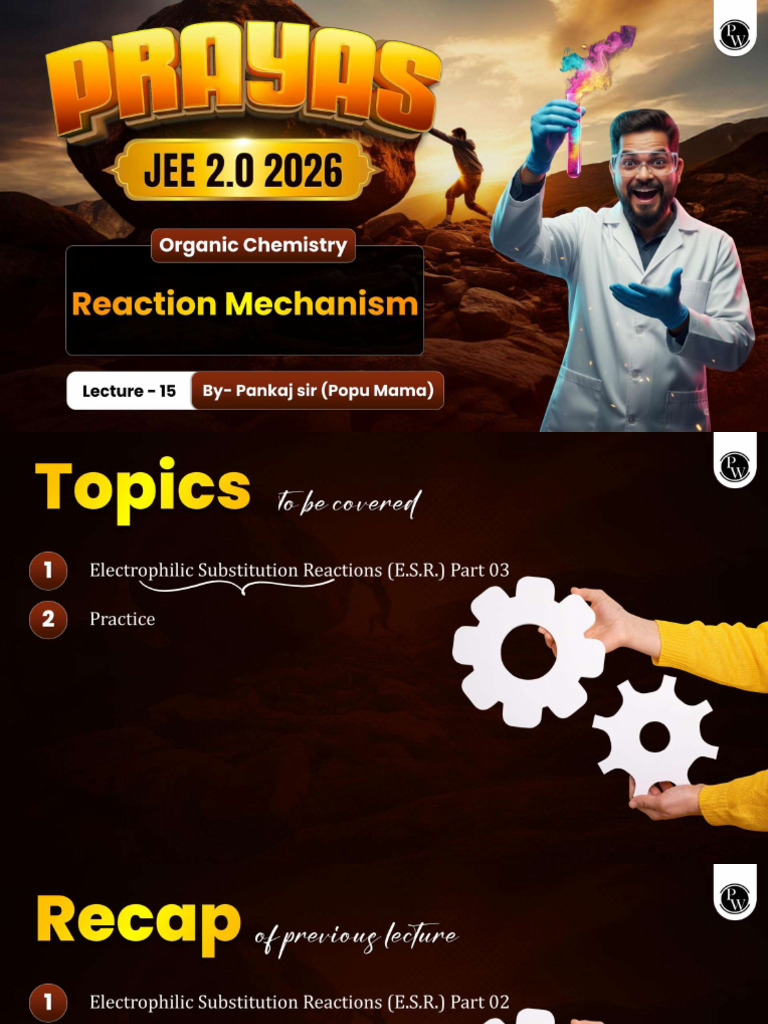 Reaction Mechanism 15 - Class Notes | PDF